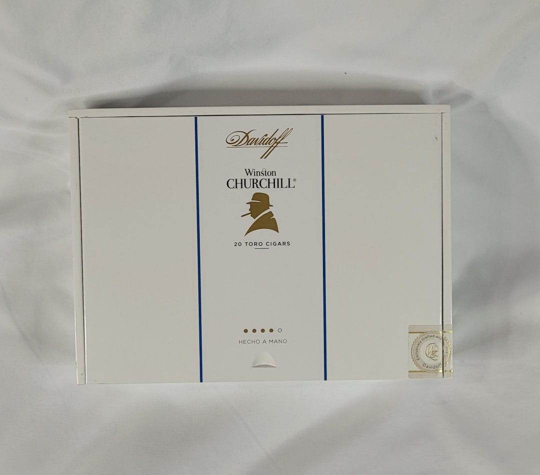 Empty Davidoff Winston Churchill Toro Cigar Box. Dominican Republic ...