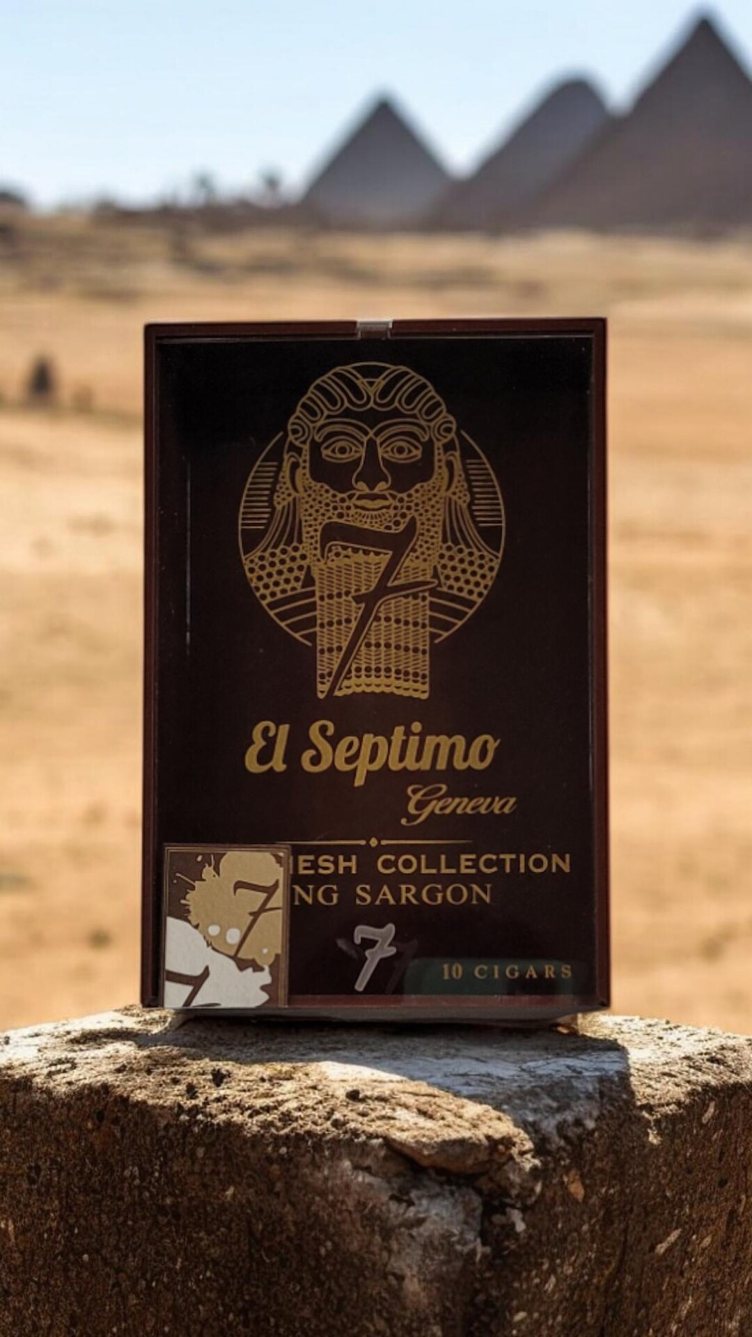Empty El Septimo Geneva Gilgamesh Collection King Sargon Cigar Box ...