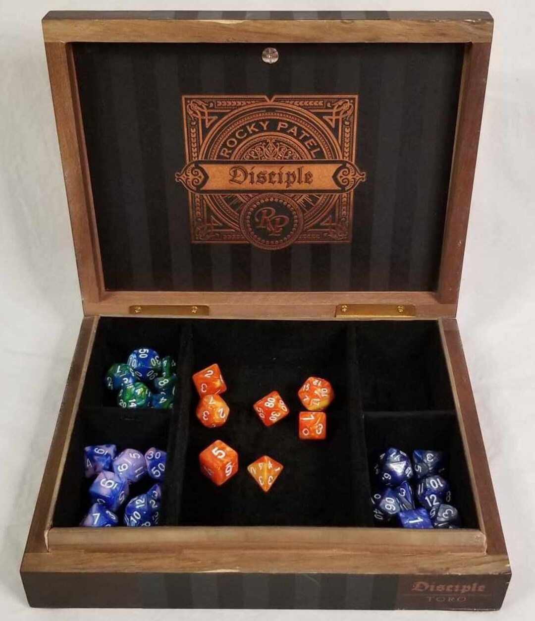 D and D Game 4-player Full Dice Set and Rolling Surface Made From a ...