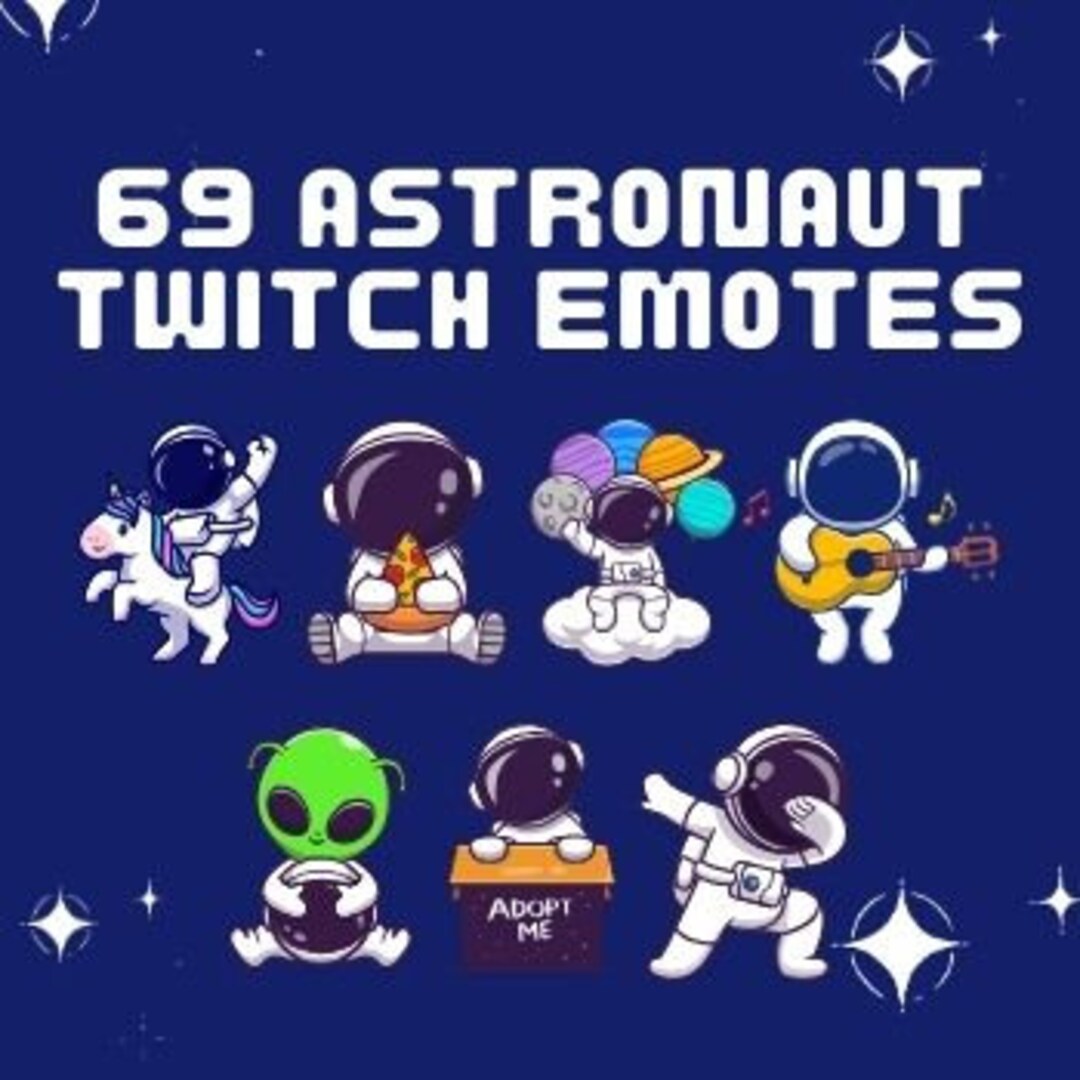 69 Astronaut Twitch Emotes, Lazy Spaceman Emotes, Twitch Emotes, Kick ...