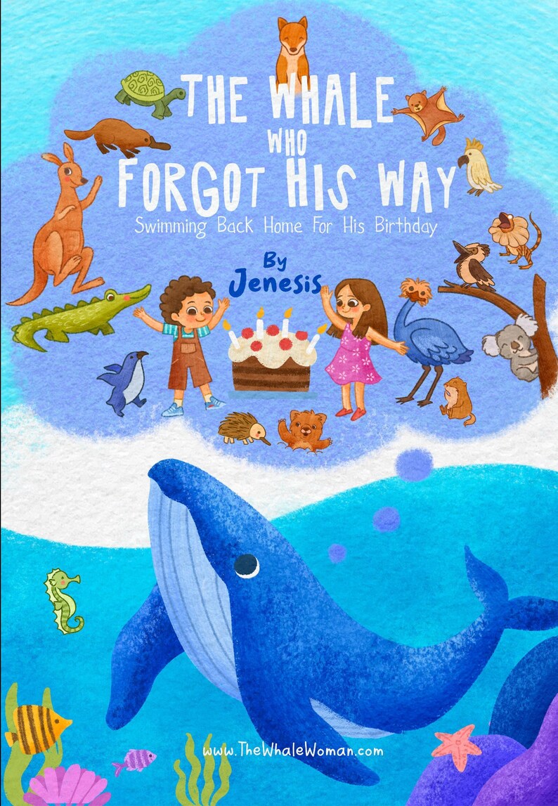 The Whale Who Forgot His Way - Swimming Back Home for His Birthday - Etsy