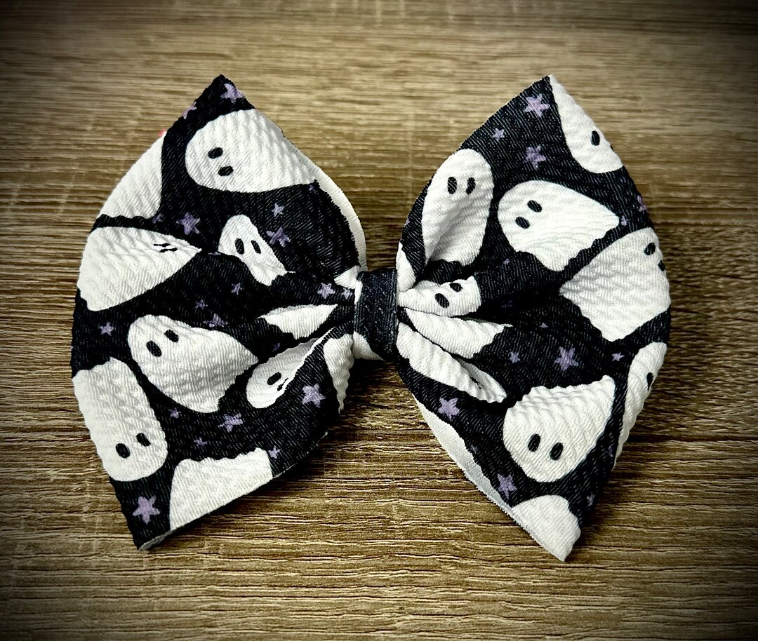 Handmade Ghost Bow for Kids of All Ages and Puppies - Etsy