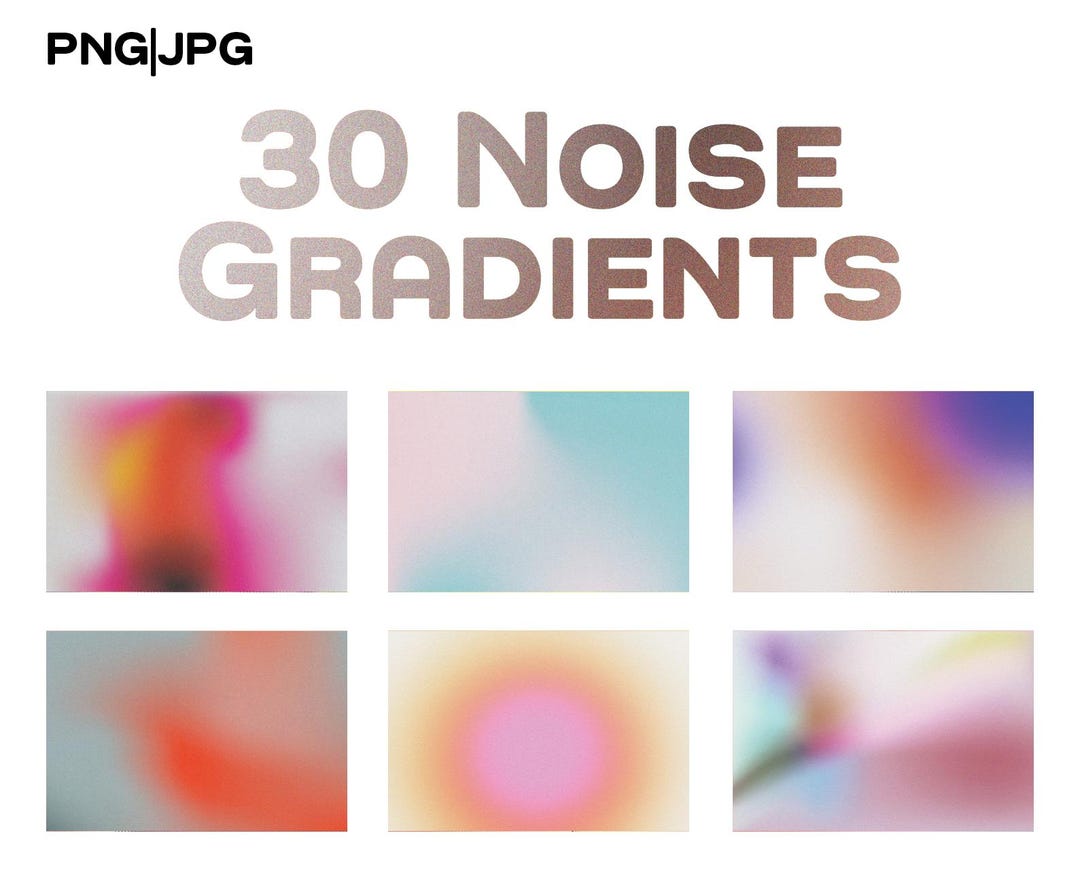30 Noise Gradients for Designs | Procreate | Photoshop | Illustrator ...