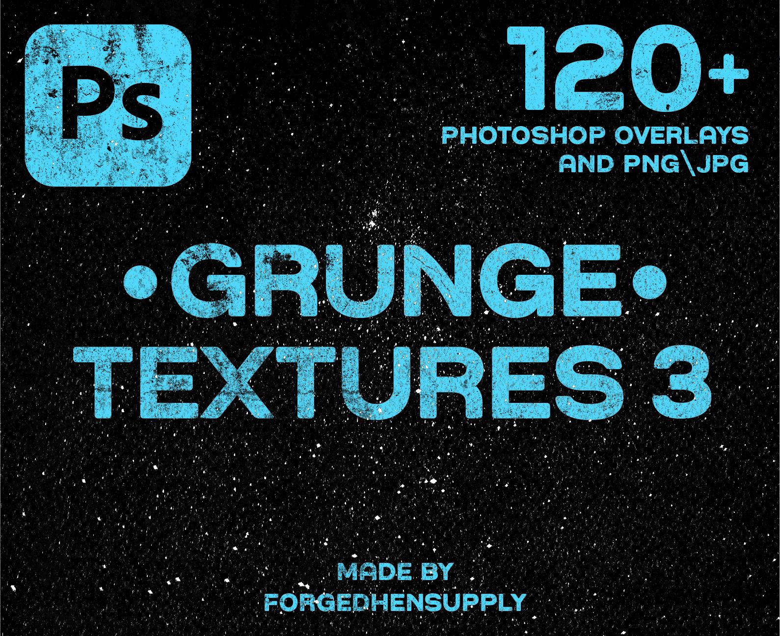 120+ Grunge Textures 3 for Photoshop / Photoshop Effects / Retro ...