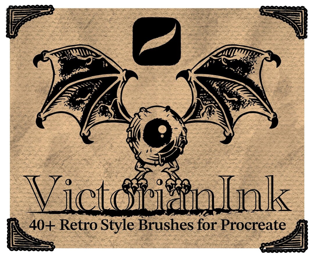 Victorian Ink | Procreate Liner and Shader Brush Set for iPad | 40+ Pro ...