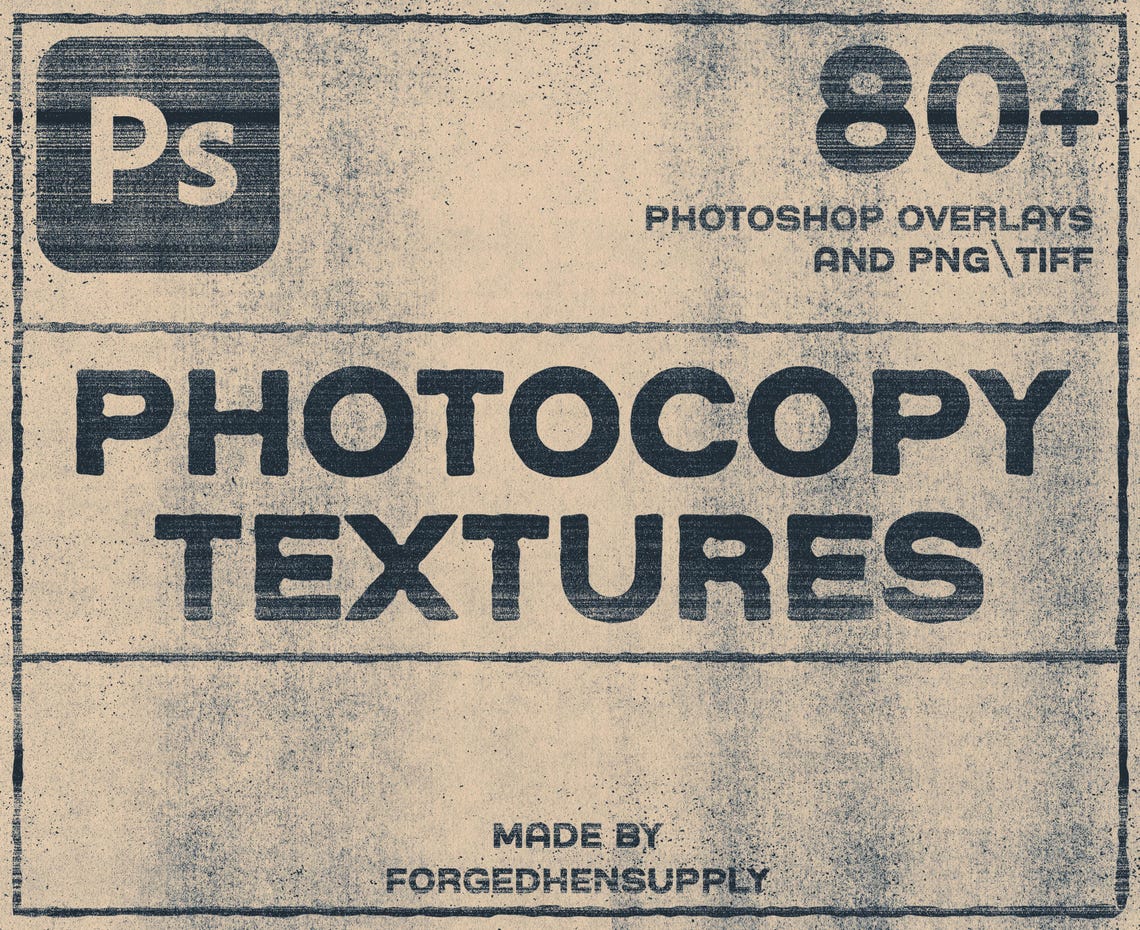 80+ Photocopy Textures for Photoshop / Photoshop Effects / Retro ...