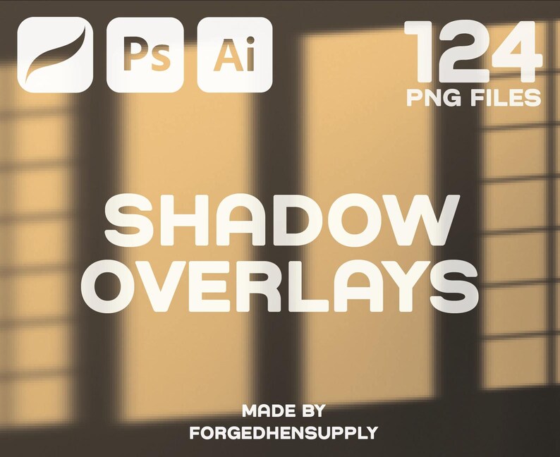 124 Shadow Overlays PNG – Window & Sunlight Texture Pack for Procreate ...