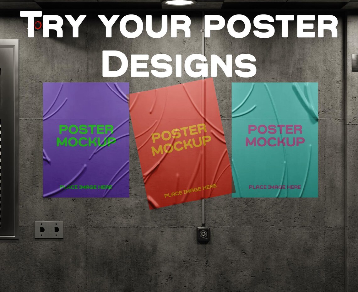 Posters Mockups Collection | Photoshop Design Poster Mockup | Poster ...