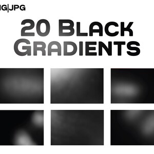 20 Black Gradients for Designs | Procreate | Photoshop | Illustrator ...