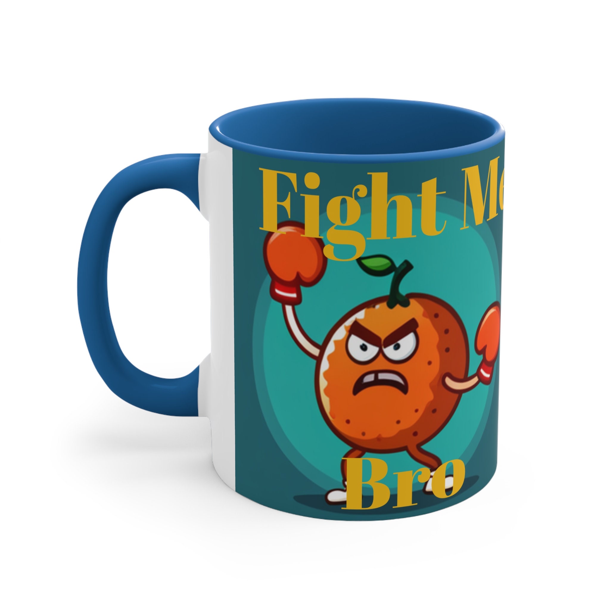 Boxing Orange Mug Angry Orange Cartoon Mug Cartoon Orange Mug Angry ...