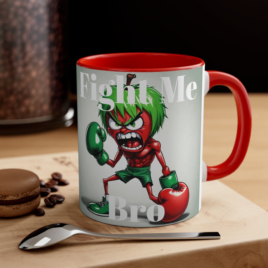 Boxing Cherry Mug Angry Cherry Cartoon Mug Cartoon Cherry Mug Angry ...