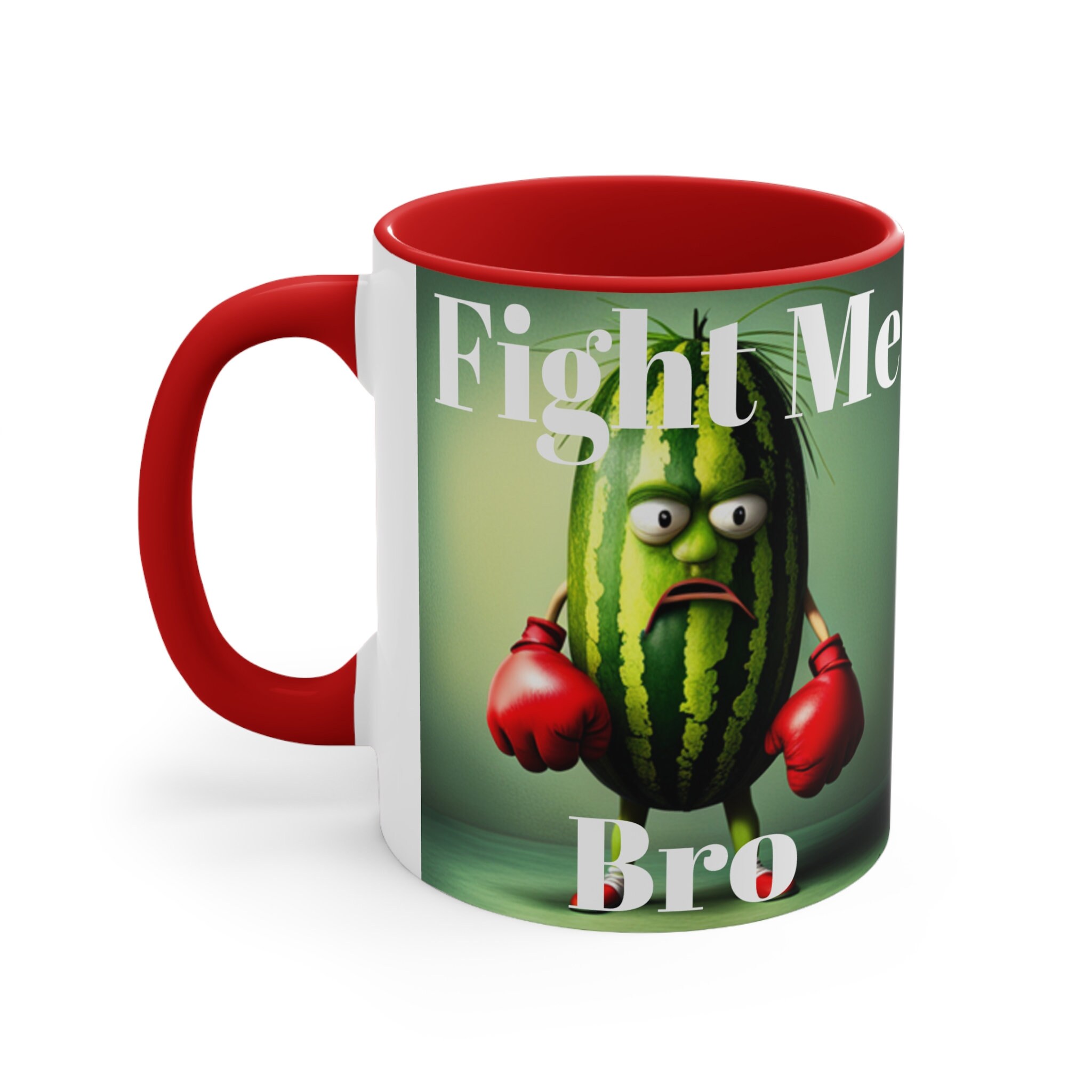 Boxing Watermelon Mug Angry Watermelon Cartoon Mug Cartoon Watermelon ...