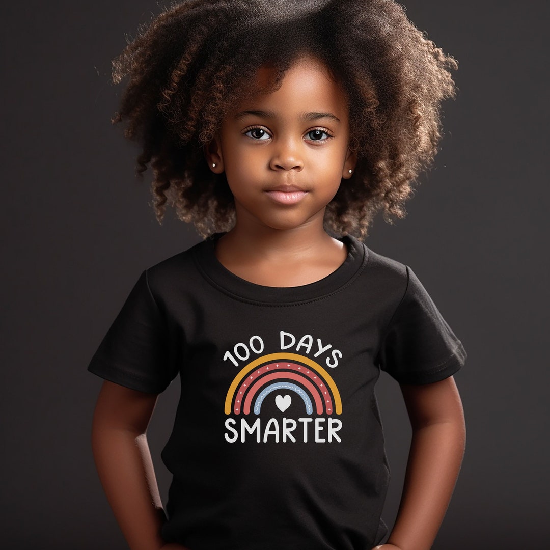100 Days Smarter, Rainbow Themed 100th Day of School, Bright Colored ...