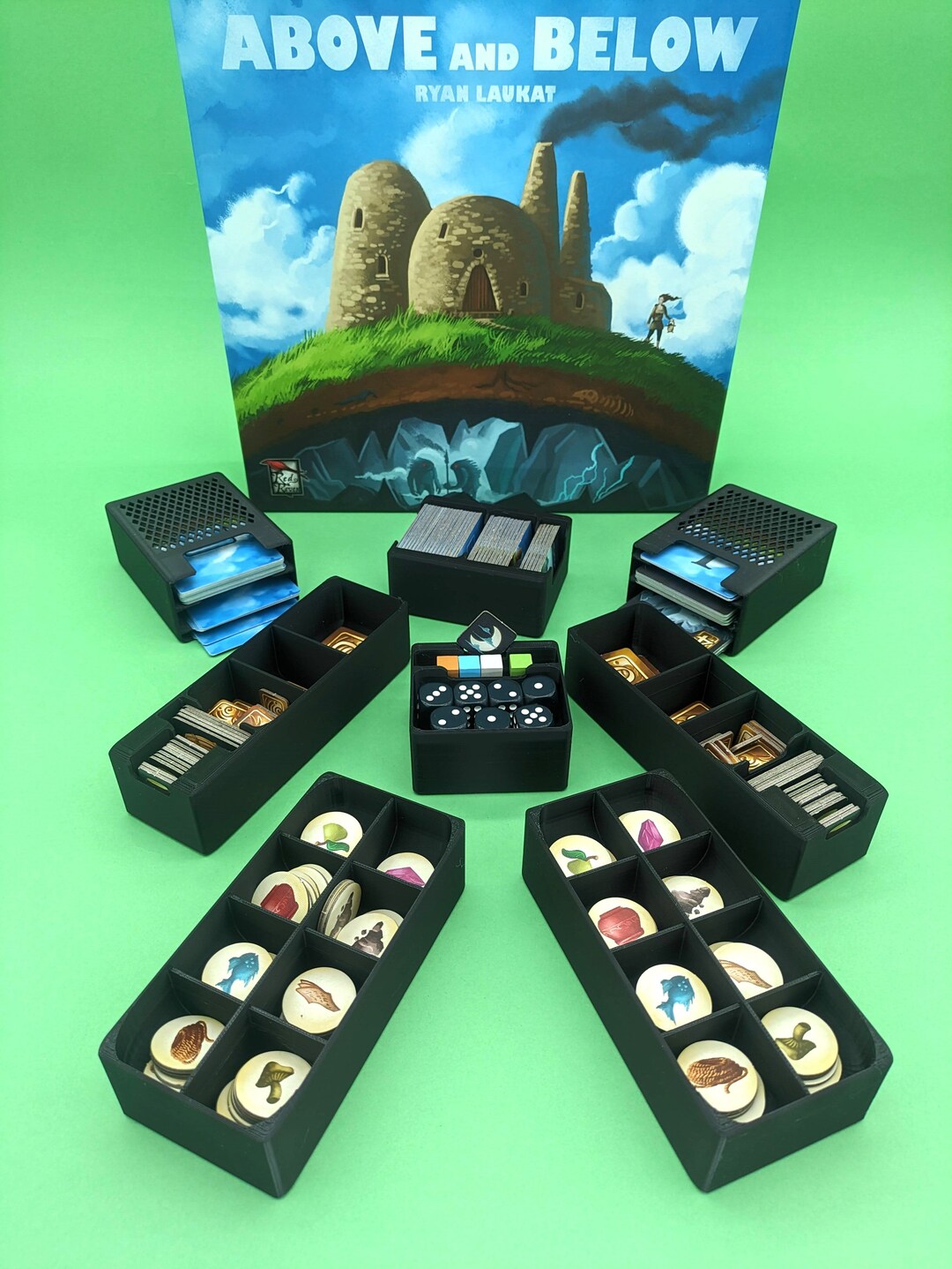 Above and Below - Board Game Insert Trays. Works With Sleeved Cards ...