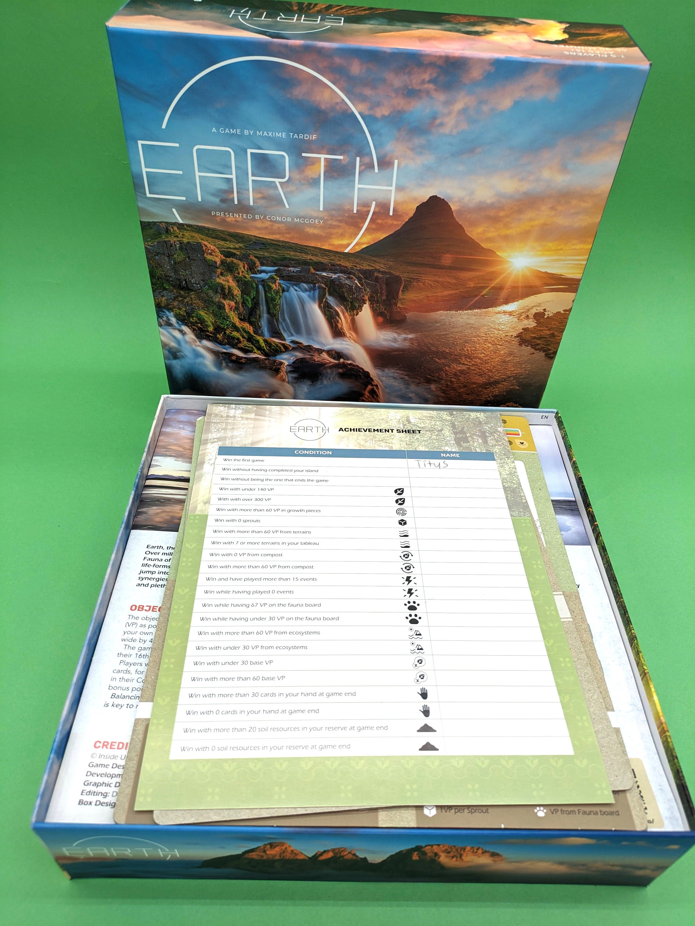 Earth - Board Game Insert Trays. Works With Sleeved Cards, Vertical ...