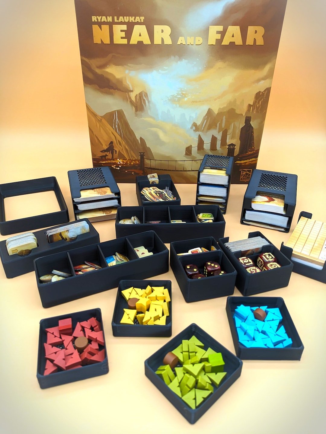 Near & Far Board Game Tray Inserts. Works With Amber Mines Expansion ...