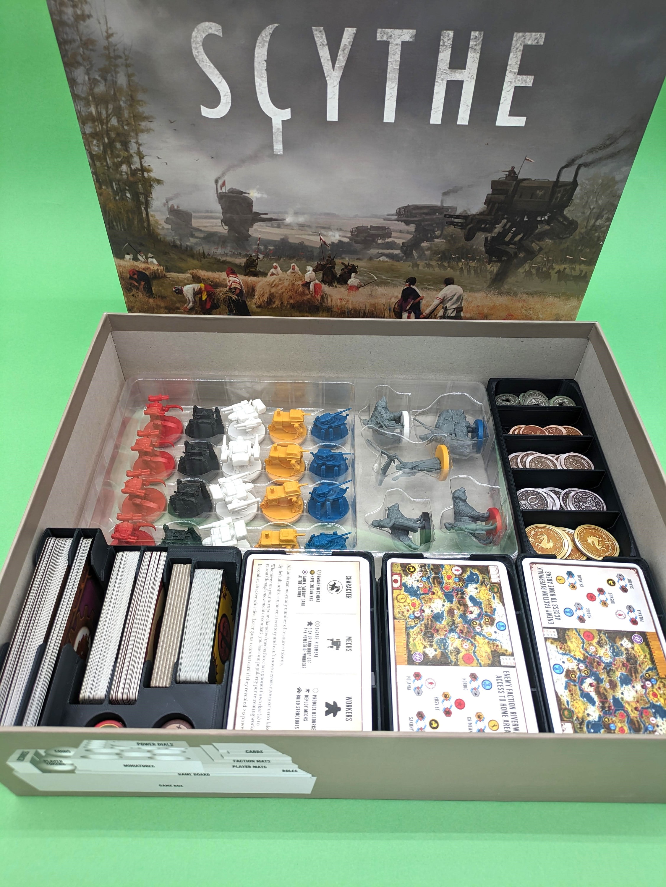 Scythe Board Game Insert Trays Organizer, Vertical Storage of Box V.2 ...