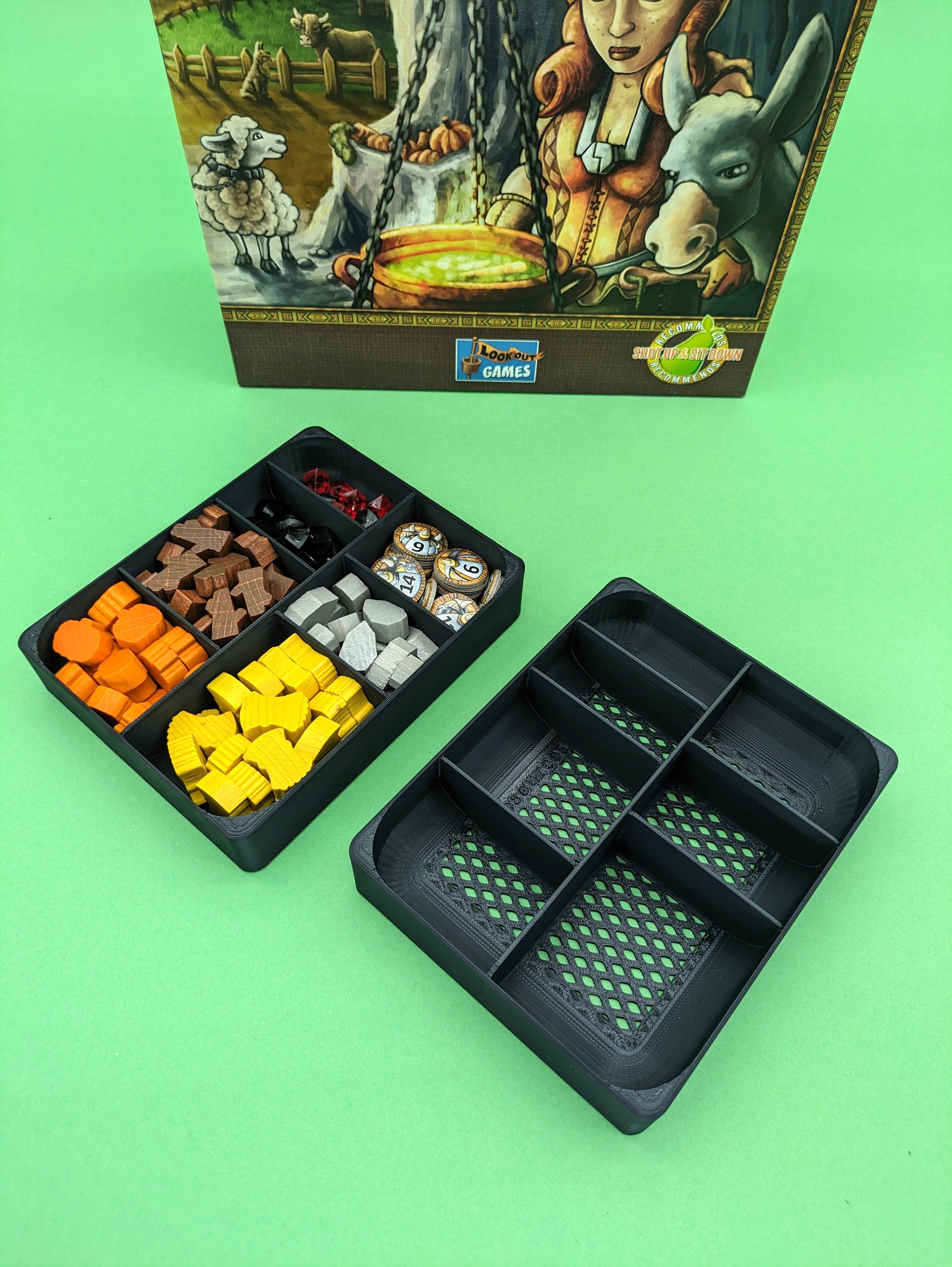 Caverna Board Game Tray Inserts, Vertical Storage - Etsy