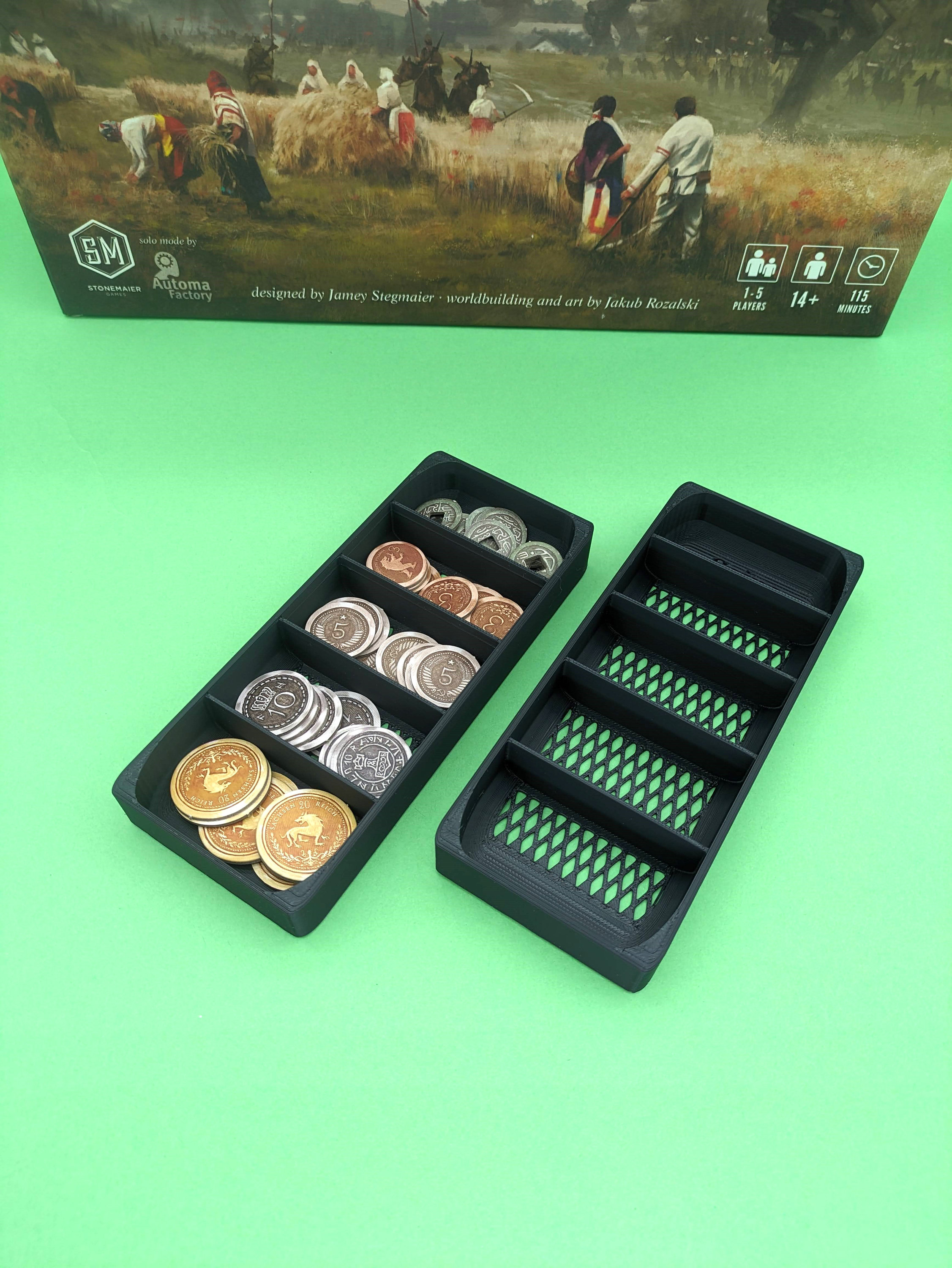 Scythe Board Game Insert Trays Organizer, Vertical Storage of Box V.2 ...