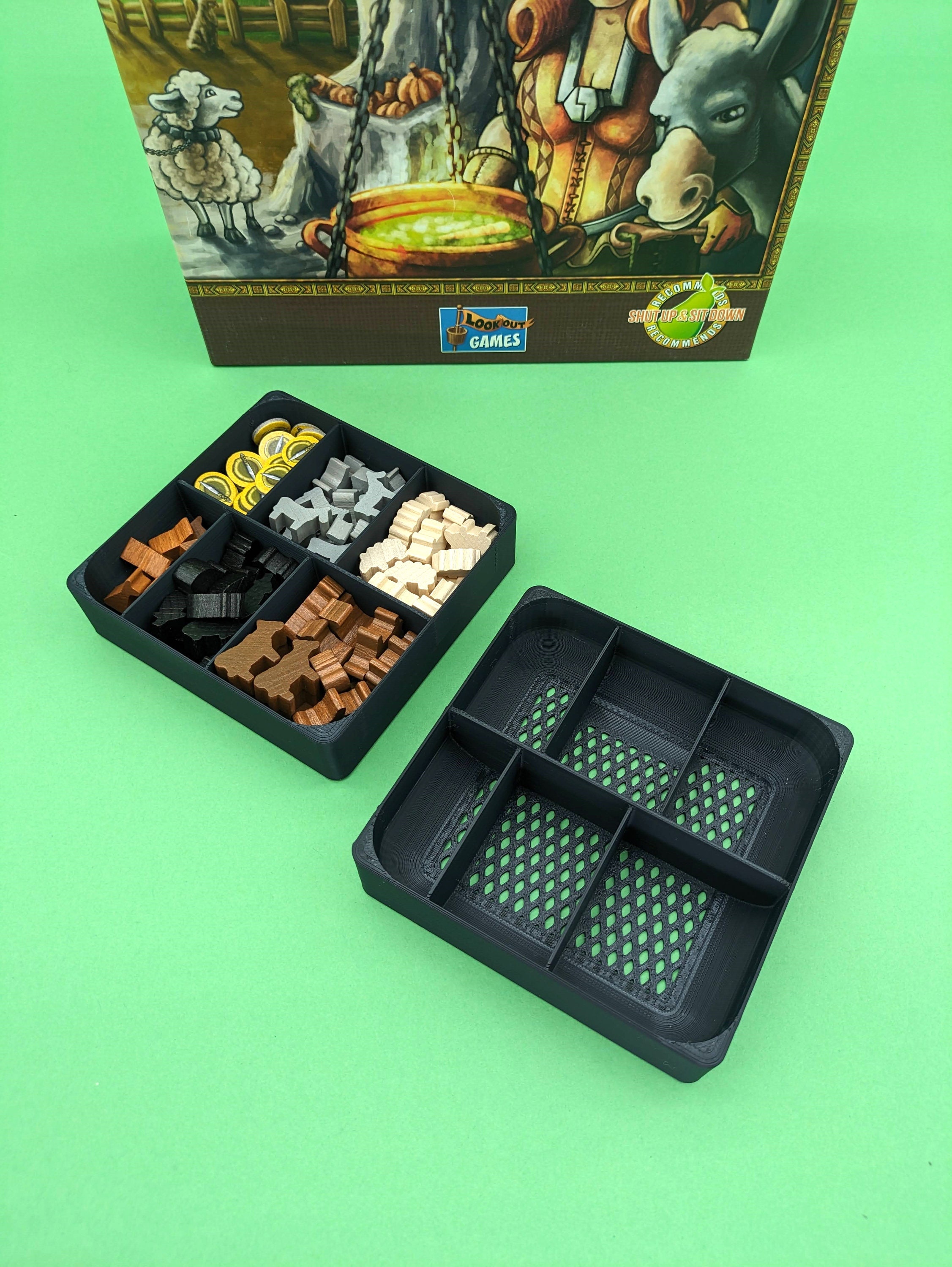 Caverna Board Game Tray Inserts, Vertical Storage - Etsy