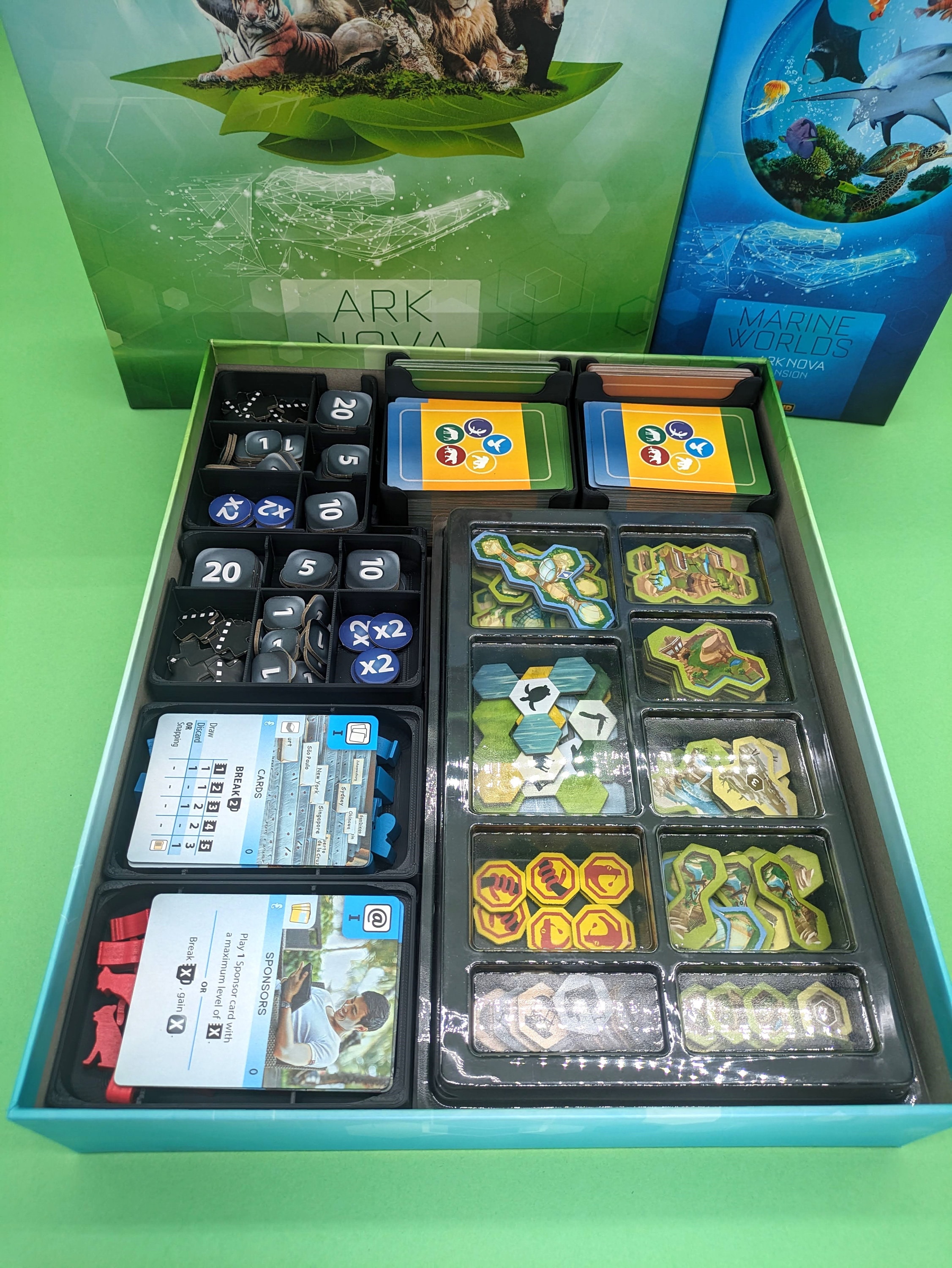 Ark Nova Board Game Insert Trays Organizer, Marine Worlds Expansion ...