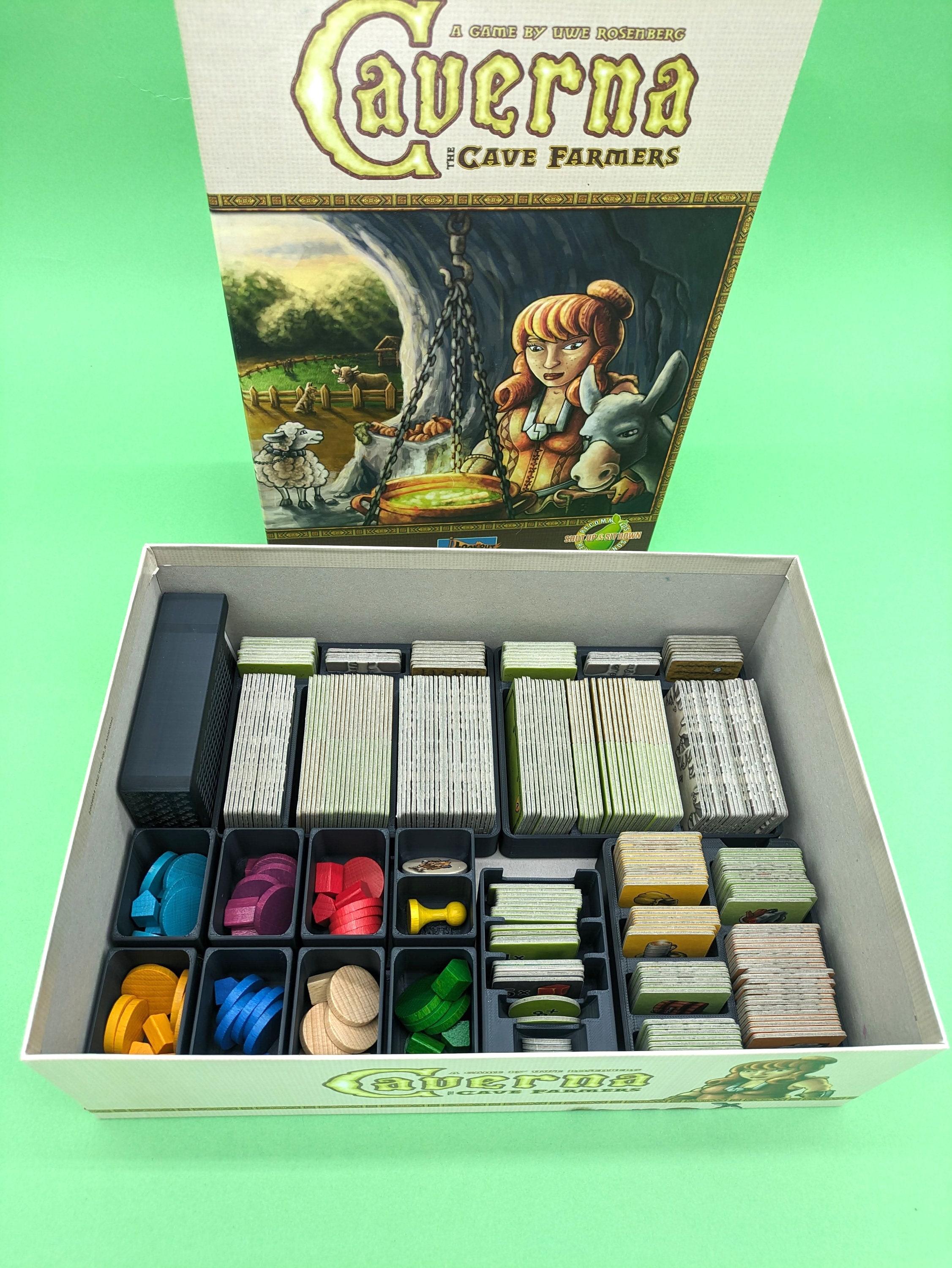Caverna Board Game Tray Inserts, Vertical Storage - Etsy