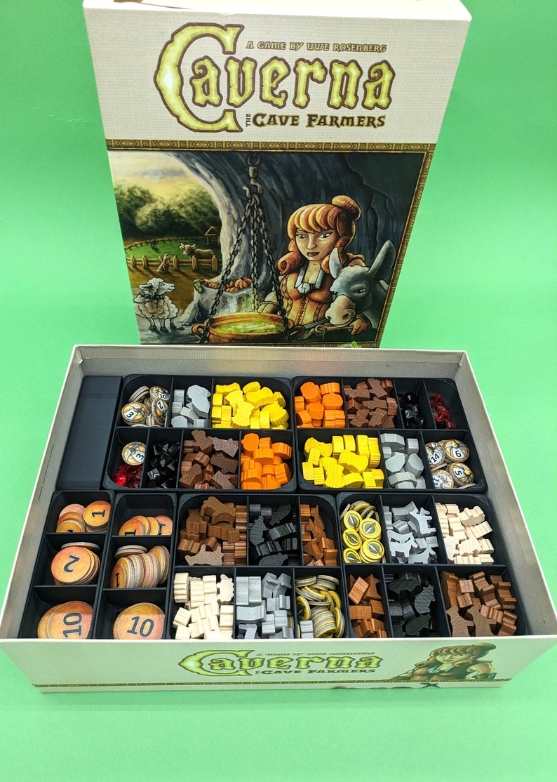 Caverna Board Game Tray Inserts, Vertical Storage - Etsy
