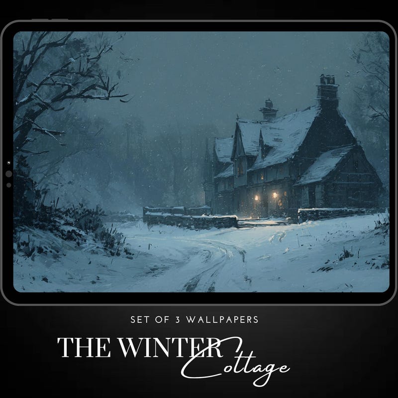 Dark Cottage Wallpaper - Etsy