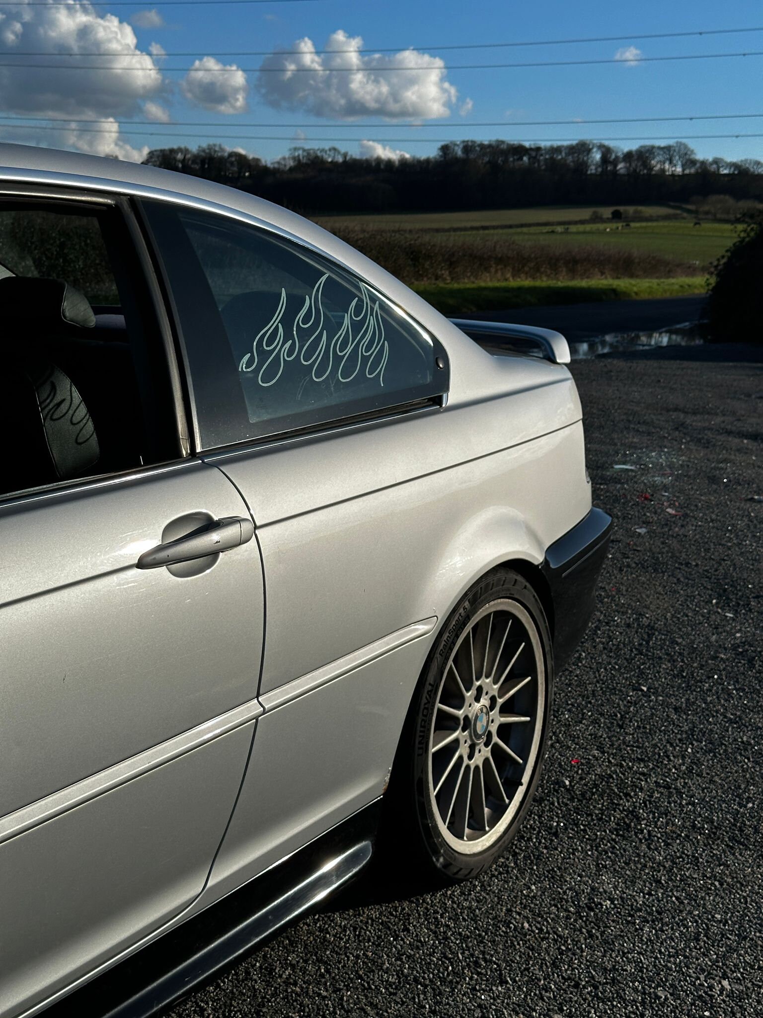 Window Flames Vinyl Decal pair - Etsy