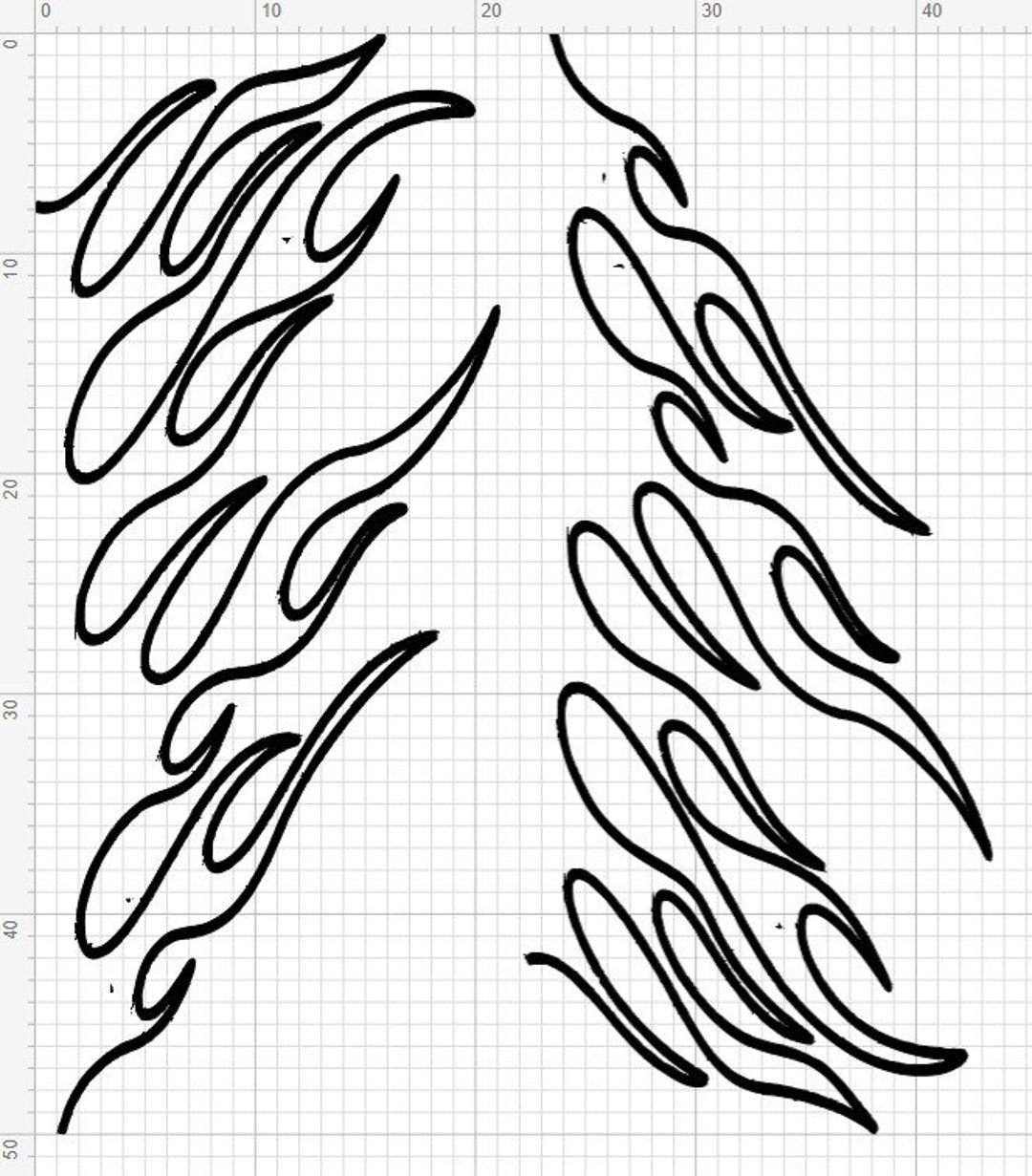 Window Flames Vinyl Decal pair - Etsy