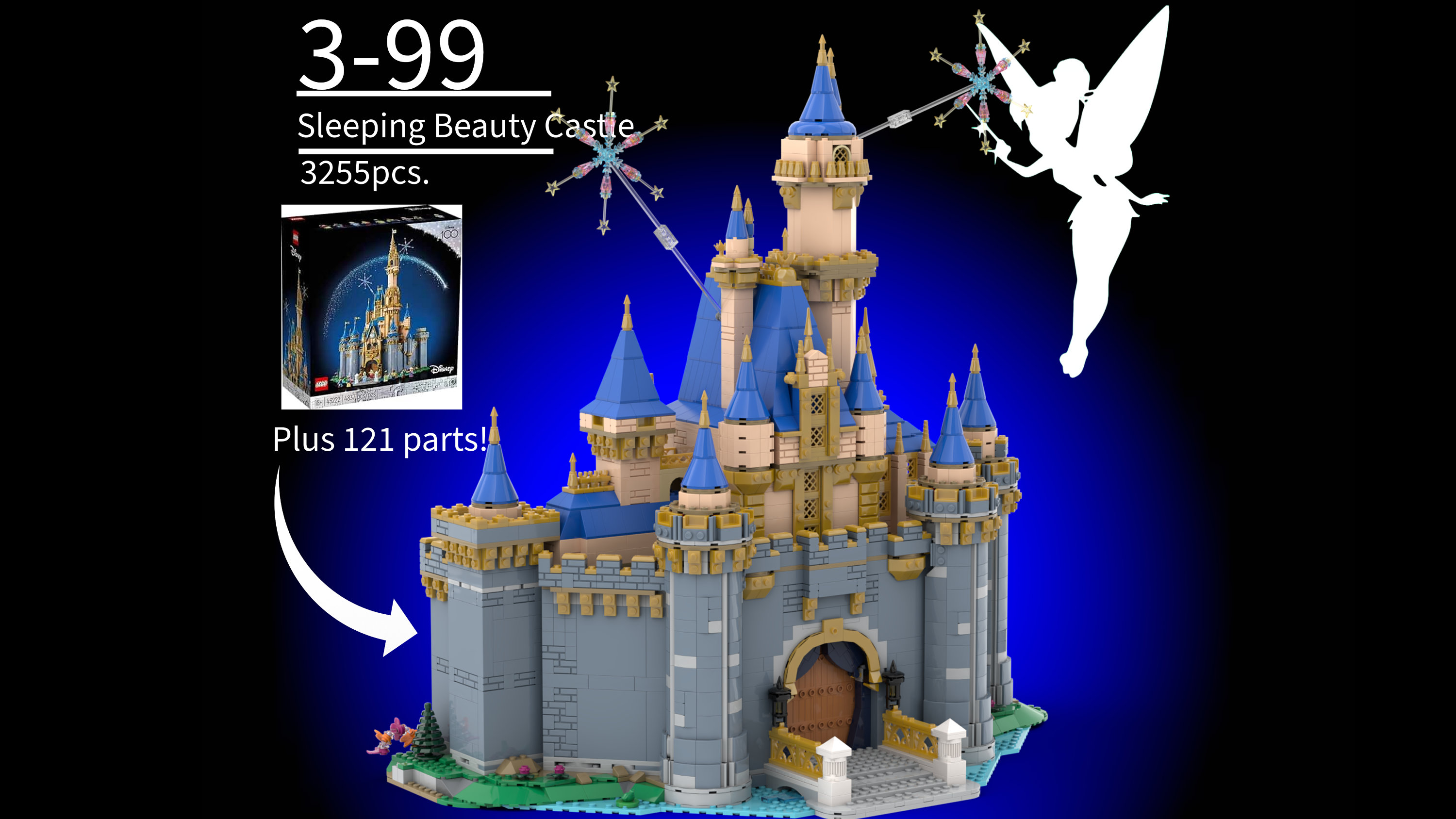 LEGO Sleeping Beauty Castle-lego Alternate Build Instructions - Etsy