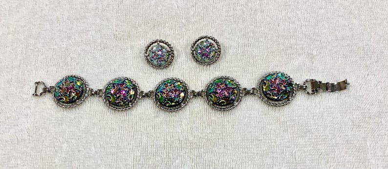 Vintage Sara Coventry Northern Lights Collection Bracelet and Earrings ...
