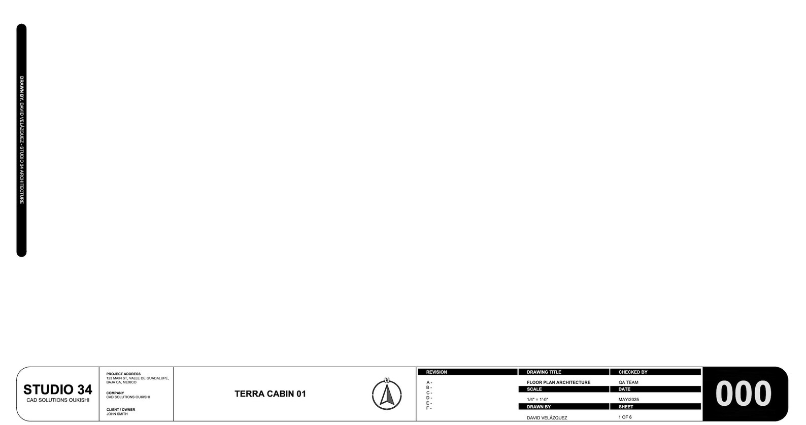 Architect Title Block Template Bundle - A0 A1 A2 A3 A4 - Autocad ...