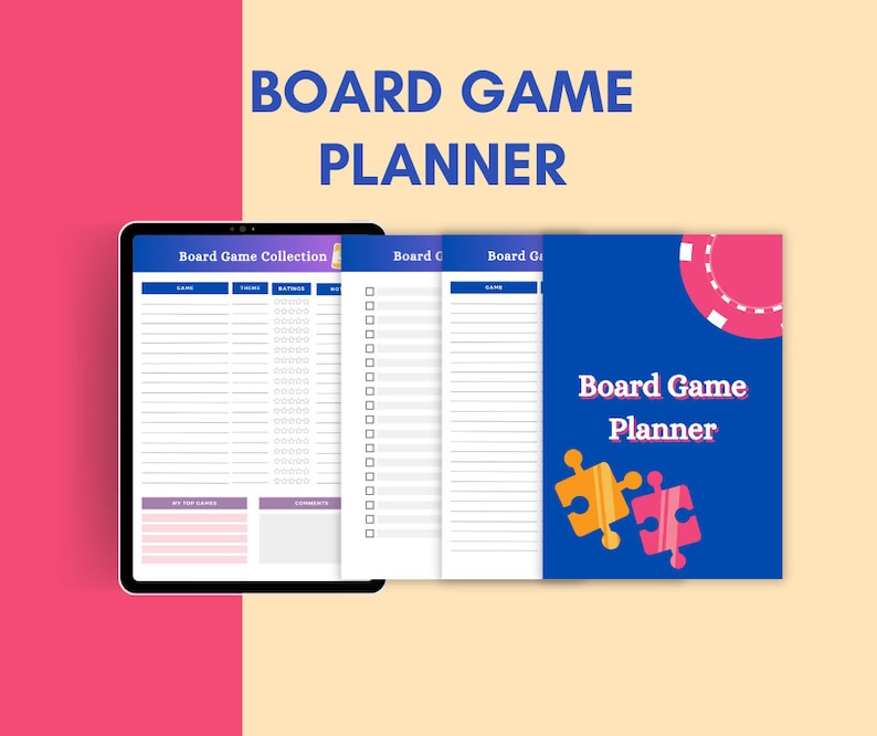 Board Game Colorful Digital Panner Board Game Tracker Rate Games, Track ...