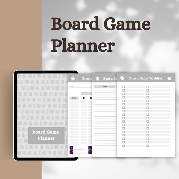 Board Game Tracker - Etsy