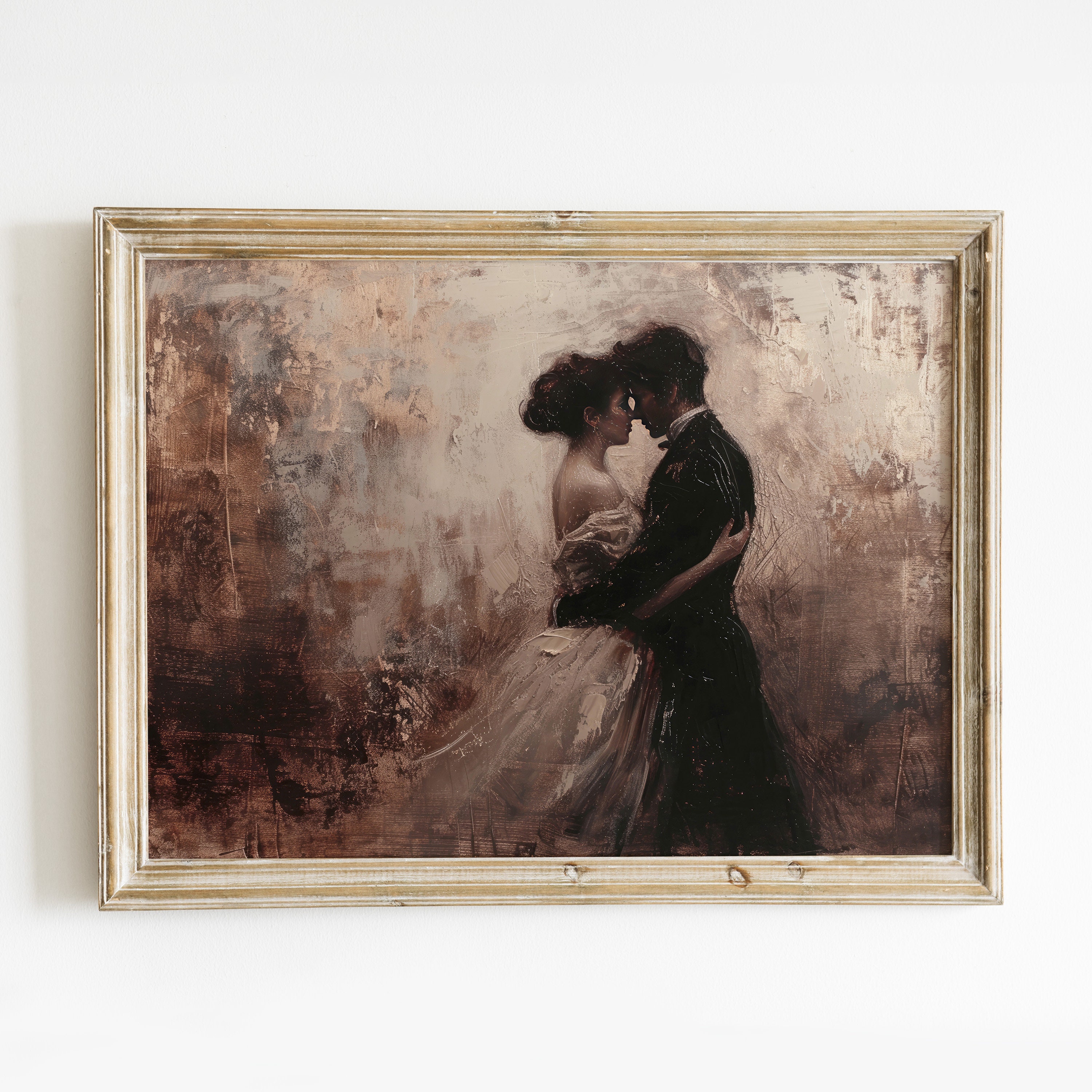 Victorian Dancing Couple Art Print: Vintage Romance (digital Download ...