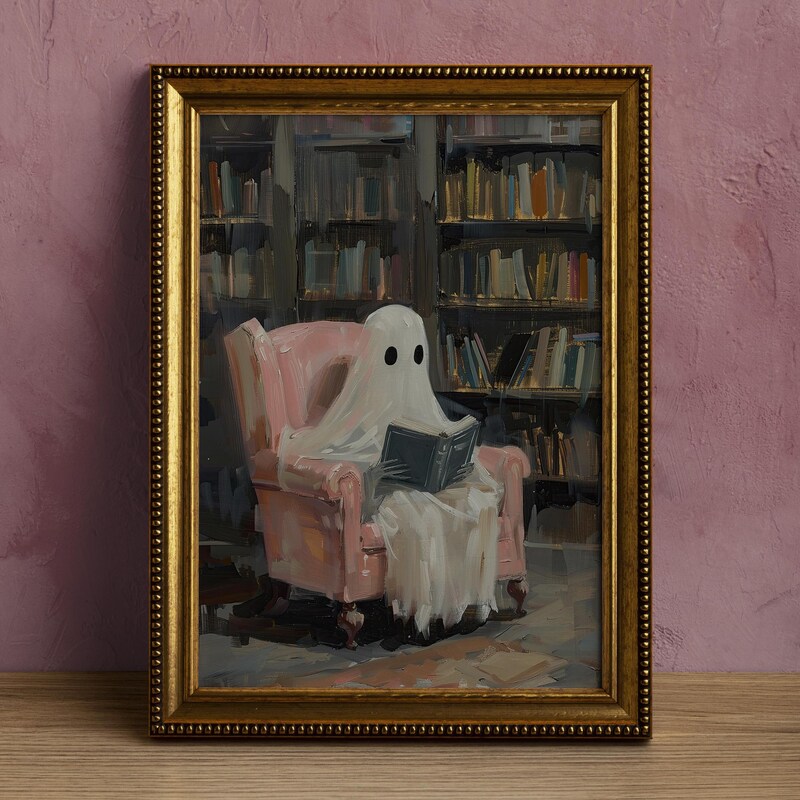 Ghost in Library - Etsy