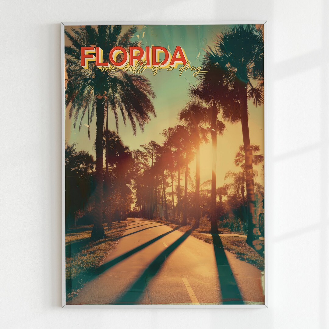TTPD Retro Florida Printable Wall Art, TS Music Lyrics Poster, Preppy ...