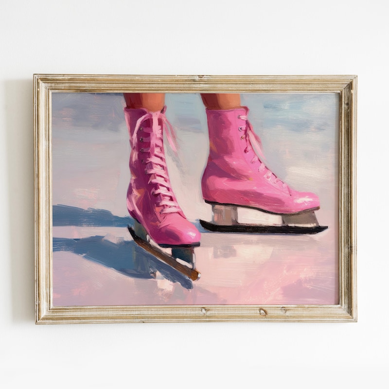 Ice Skating Print - Etsy