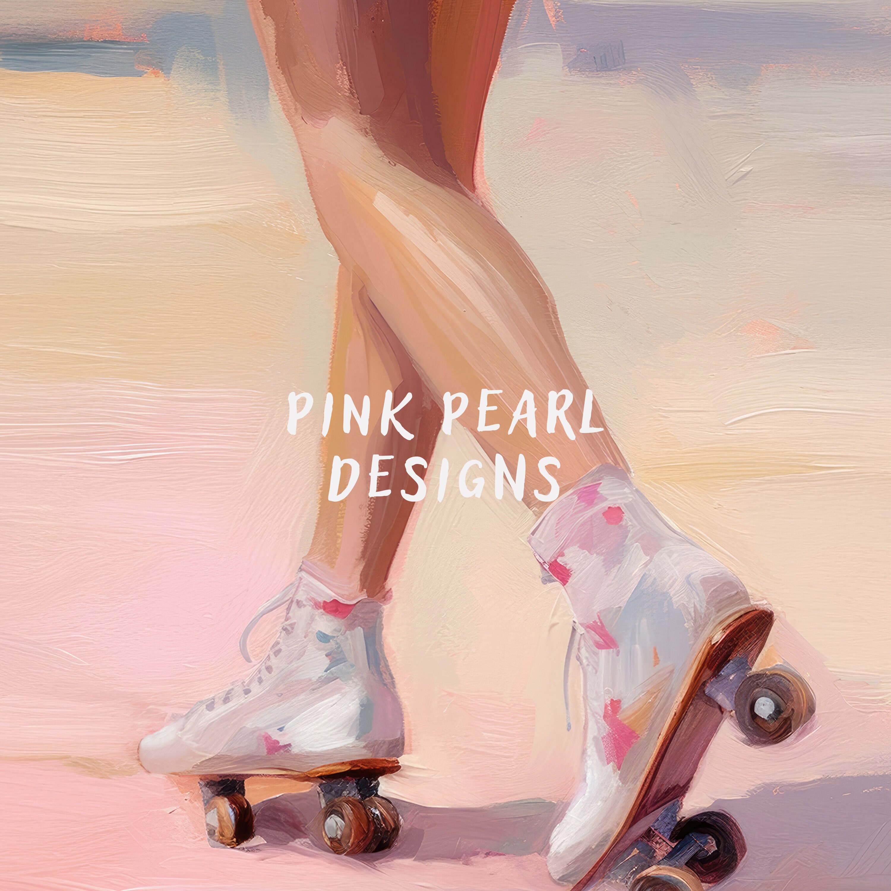 Roller Skate Preppy Wall Art Print, Vintage Roller Skates Printable Art ...