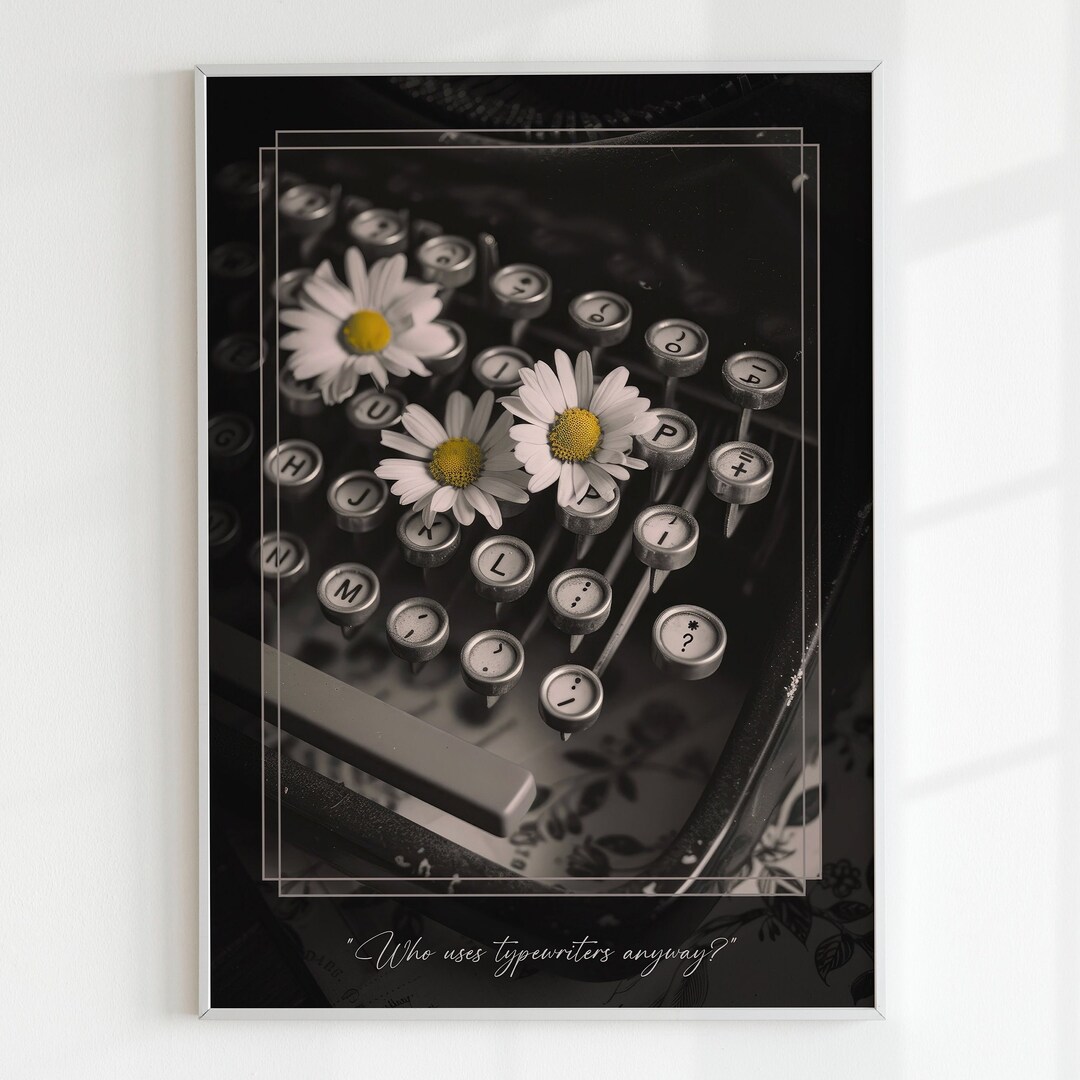 TTPD Retro Typewriter Printable Wall Art, Black&white TS Lyrics Poster ...