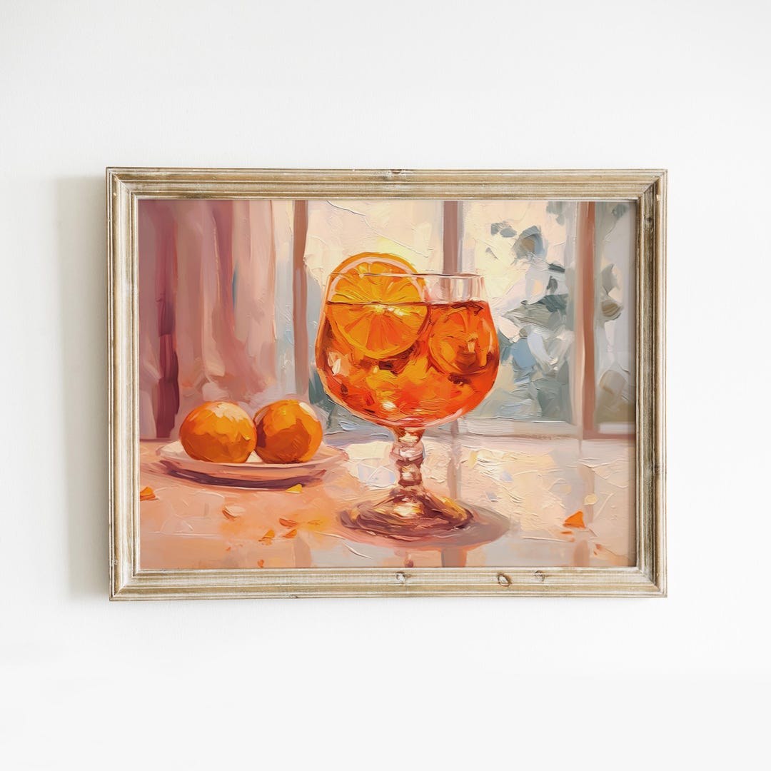 Lámina decorativa de Aperol Spritz: Póster de cóctel veraniego de moda ...
