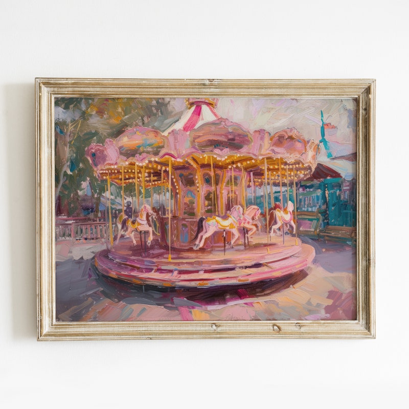 Pink Carousel - Etsy