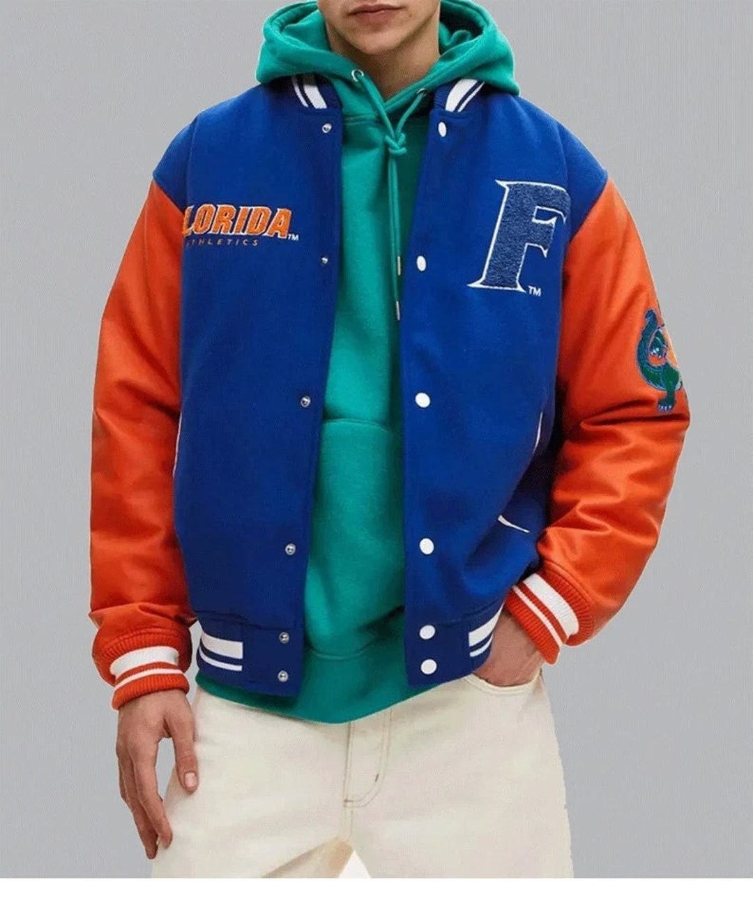 Royal Blue Letterman Jacketa Bold Statement of Style and Spirit - Etsy