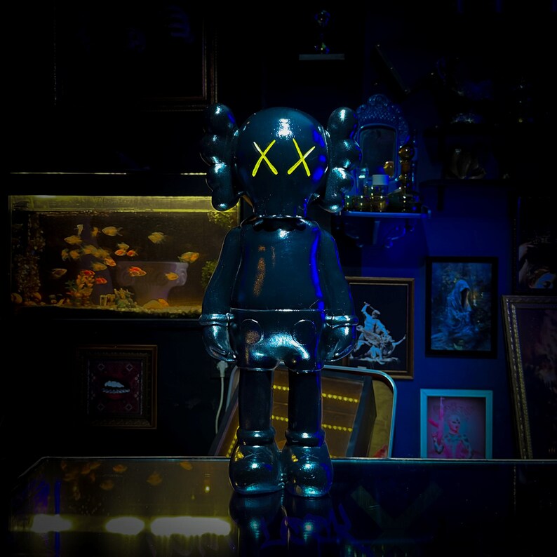 BIG-SIZED Kaws-inspired Sculpture ,black Kaws Figure ,kaws Statue Home ...