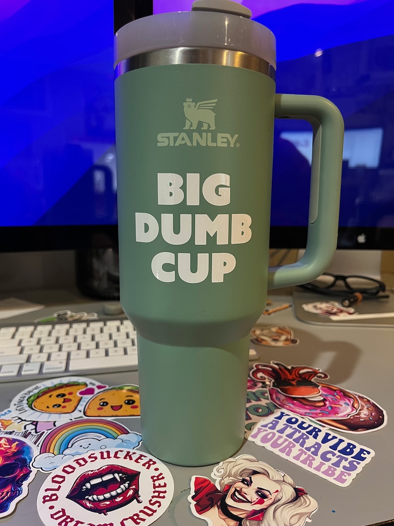 Personalized Stanley Big Dumb Cup Vinyl Sticker for Stanley Tumblers ...