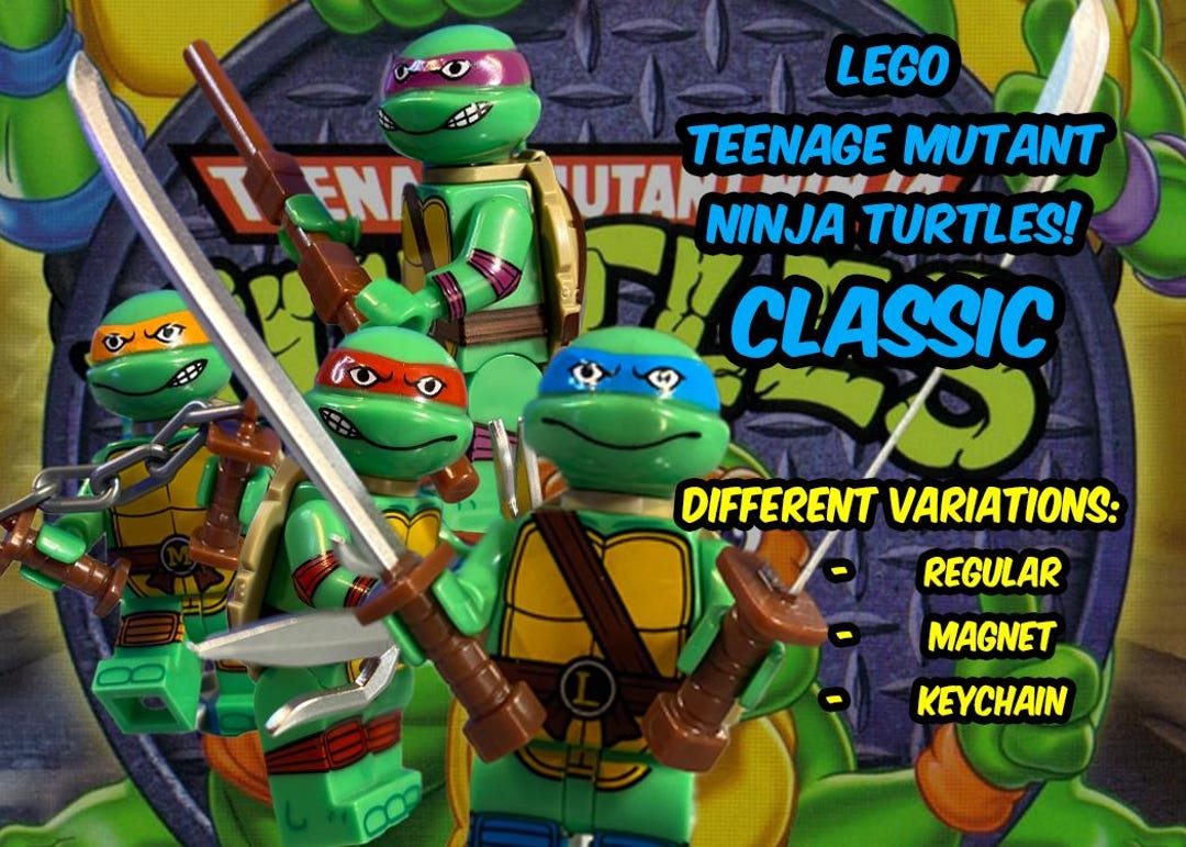 TMNT Block CLASSIC Teenage Mutant Ninja Turtle Minifigures Regular ...