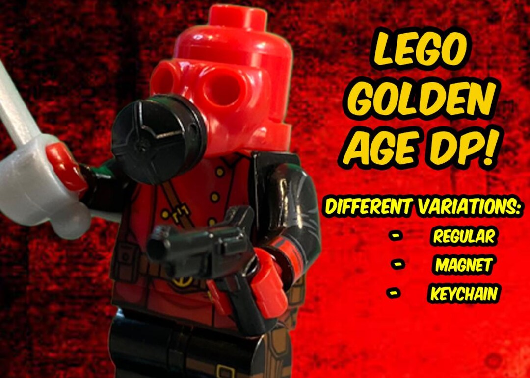 Marvel Block GOLDEN AGE DEADPOOL X-men Minifigures Regular, Keychain ...