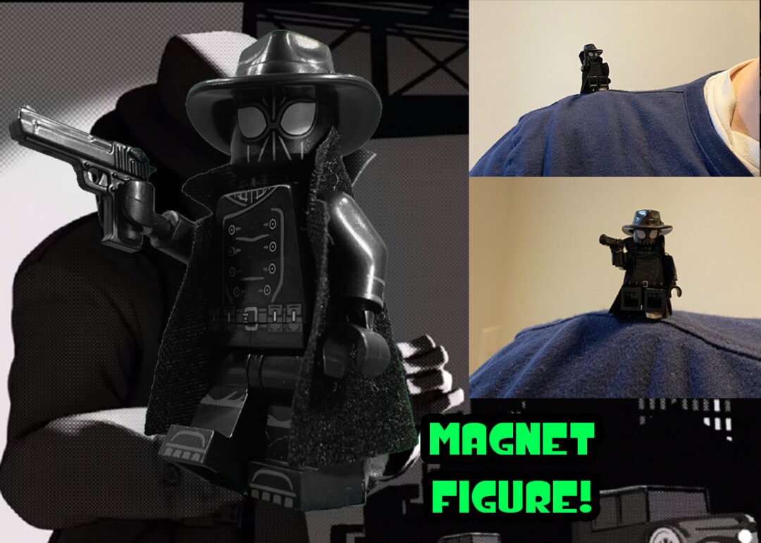 Marvel Block Spider-noir Magnet Figure Pin, for Shirts, Vests and ...