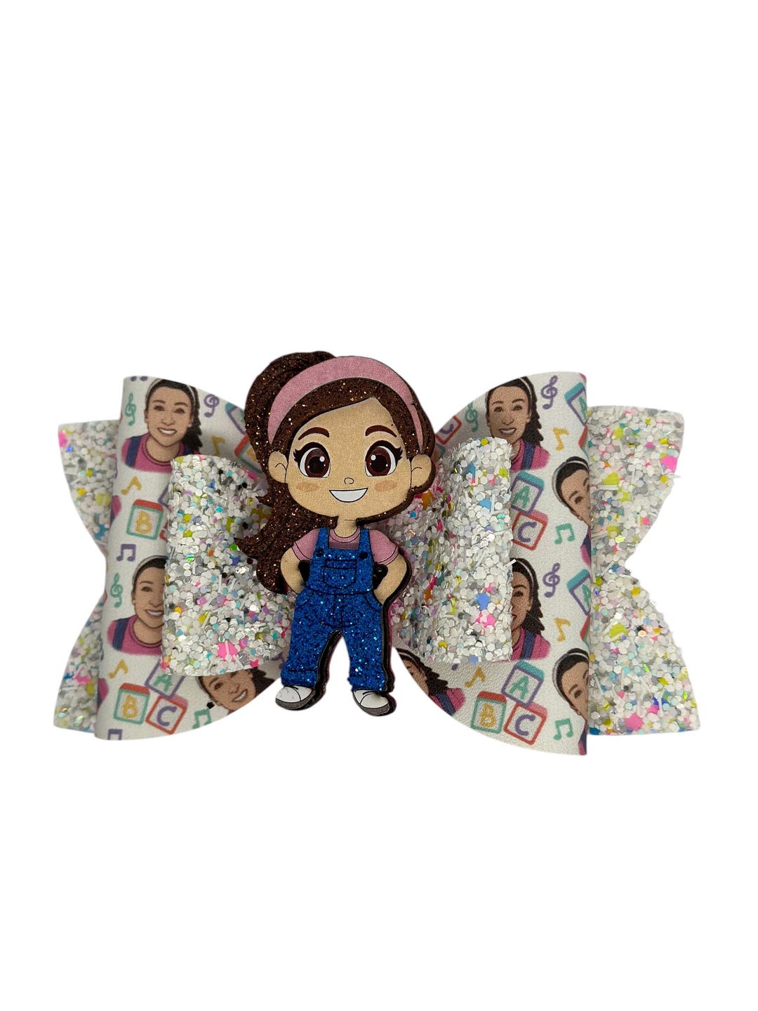 ABC Miss Rachel Bows, Pink ABC Bows, ABC Song, Pigtail Bows, Cute Girls ...